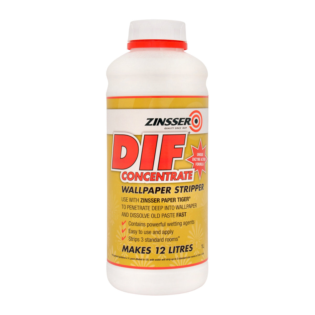 1lt Zinsser DIF Concentrated Wallpaper Stripper Haverhill Paint Supplies 1lt Zinsser DIF Concentrated Wallpaper Stripper Haverhill Paint Supplies